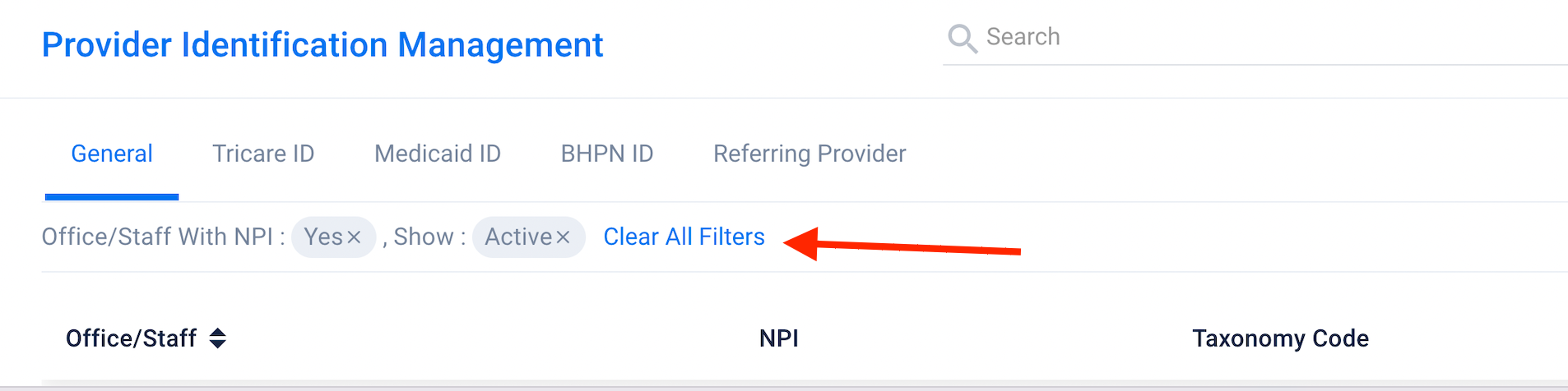 Managing NPI Numbers / Medicaid IDs / Tricare