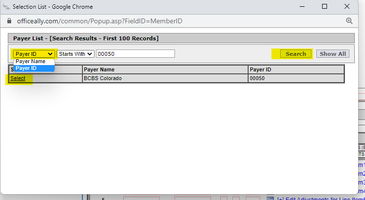 Secondary Billing Instructions